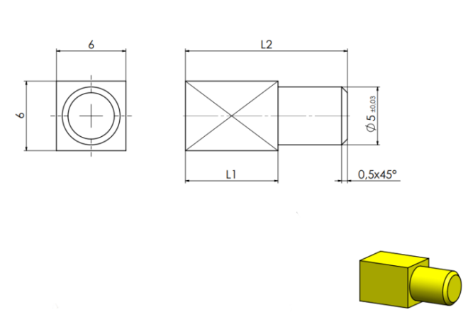 Custom Square Pins - XIYI FASTENERS